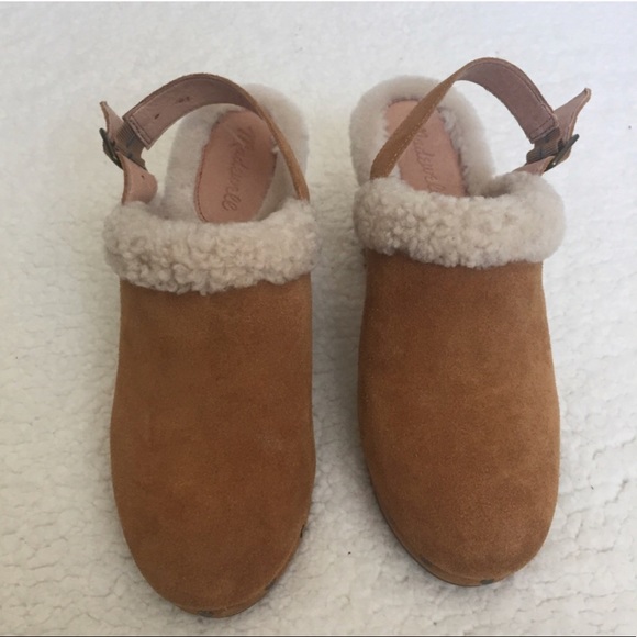 Madewell | Shoes | Madewell Fur Slingback Clogs | Poshmark